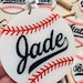 Personalized RESIN & ACRYLIC Baseball Name Tag and Bag for Bag Gifts ...