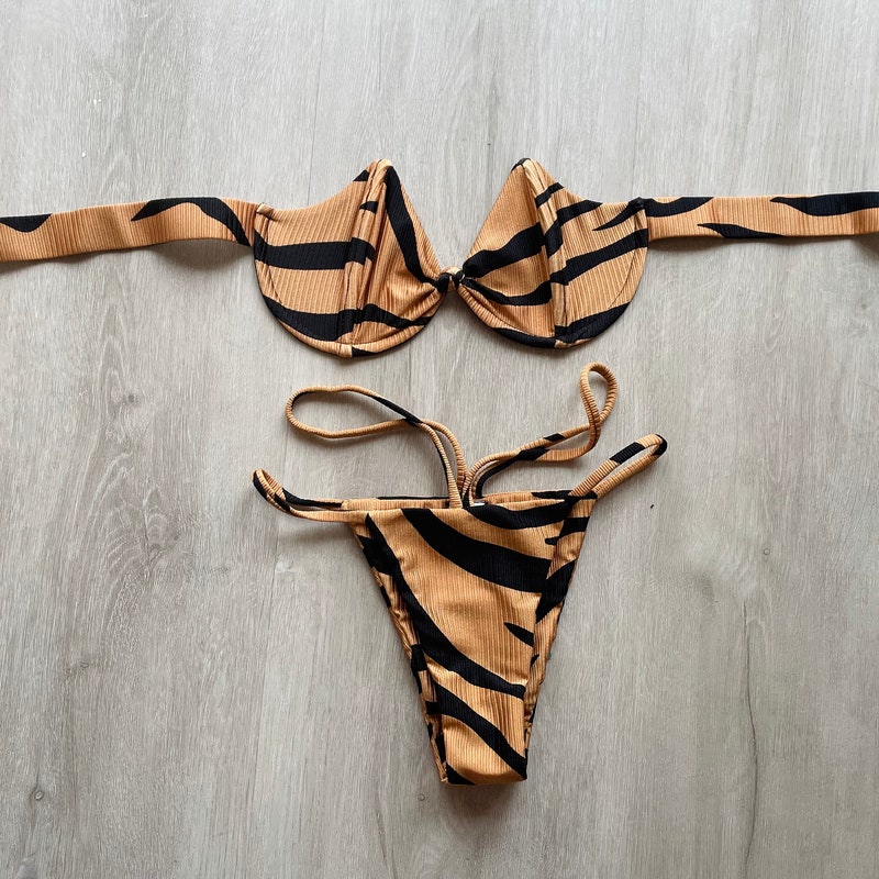 Cheetah Print Bikini - Etsy