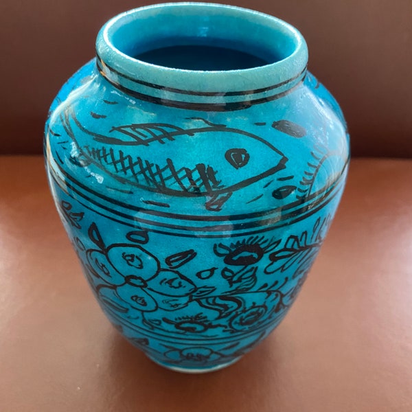 Turquoise Vase - Etsy