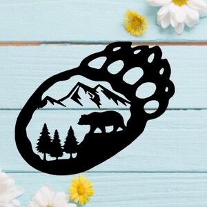 Bear Claw Sign Metal Bear Paw Metal Bear I - Etsy