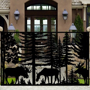 Driveway Entry Gate | Metal Garden Gate I - Etsy