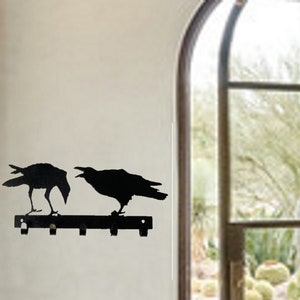 Crow Key Holder | Key Hanger | Key Rack | Metal Key Rack | Crow 10”x5 ...