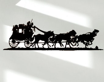 Stagecoach Metal Art - Etsy