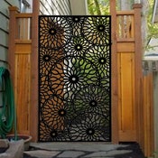 3D Laser Cut Sun Design Metal Back Yard Gate Custom Design Metal Back ...