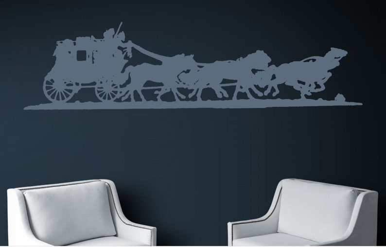 Stagecoach Wall Art Home Office Decoration Wildlife Lover - Etsy