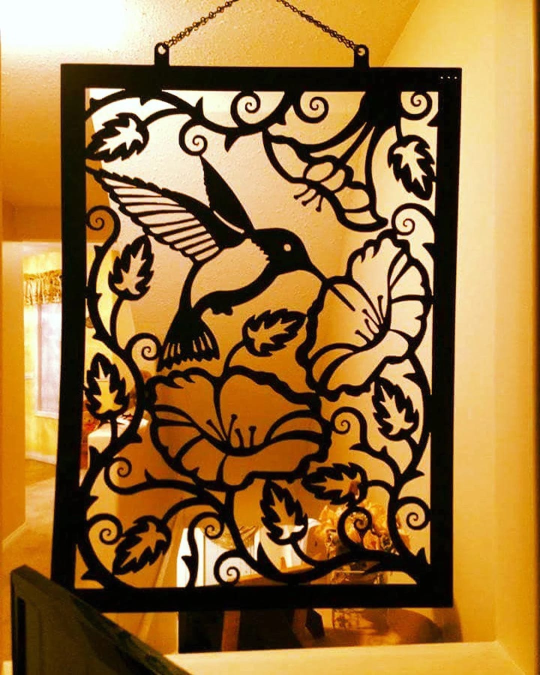 Hummingbird Metal Panel | Garden Metal Screen | Yard Screen |garden ...