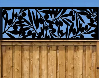 Metal Fence Topper for Privacy, Fence Toppers Metal Decorative Panels ...