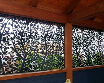 Railing Insertmetal Panel Privacy Screen Decorative Panel - Etsy