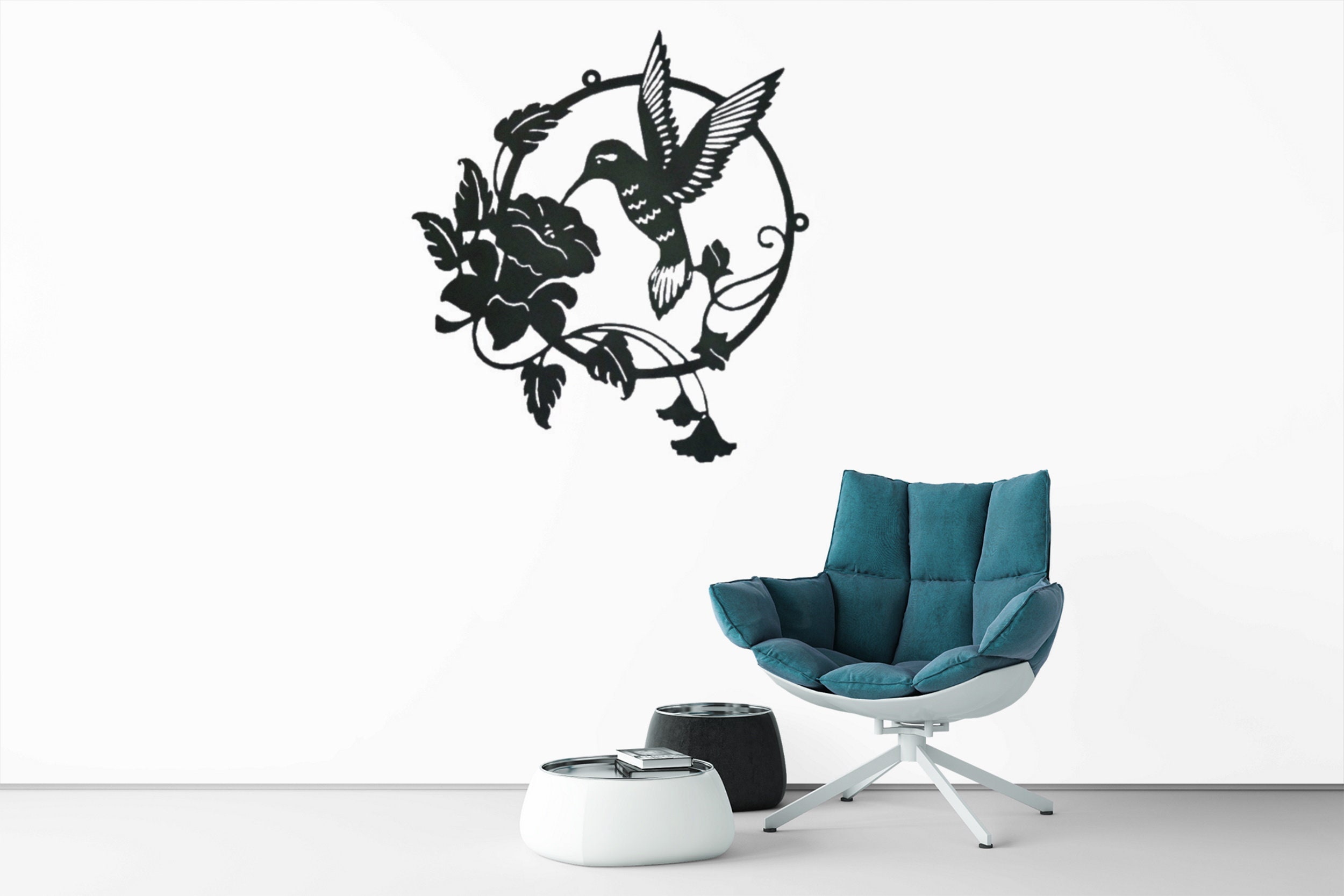 Hummingbird Metal Wall Art Metal Hummingbird Decor | Etsy