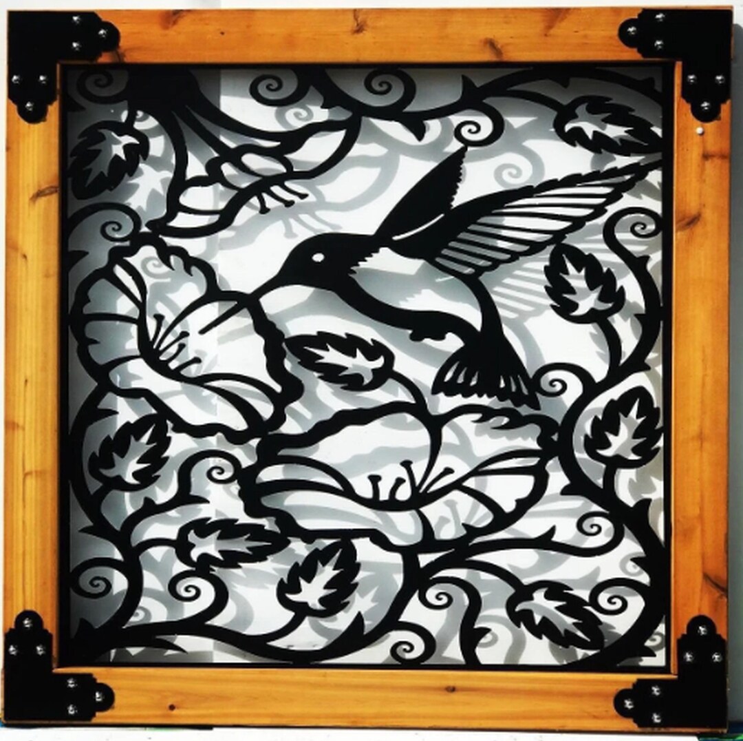 Hummingbird Metal Gate, Made With Wood Frame - Etsy