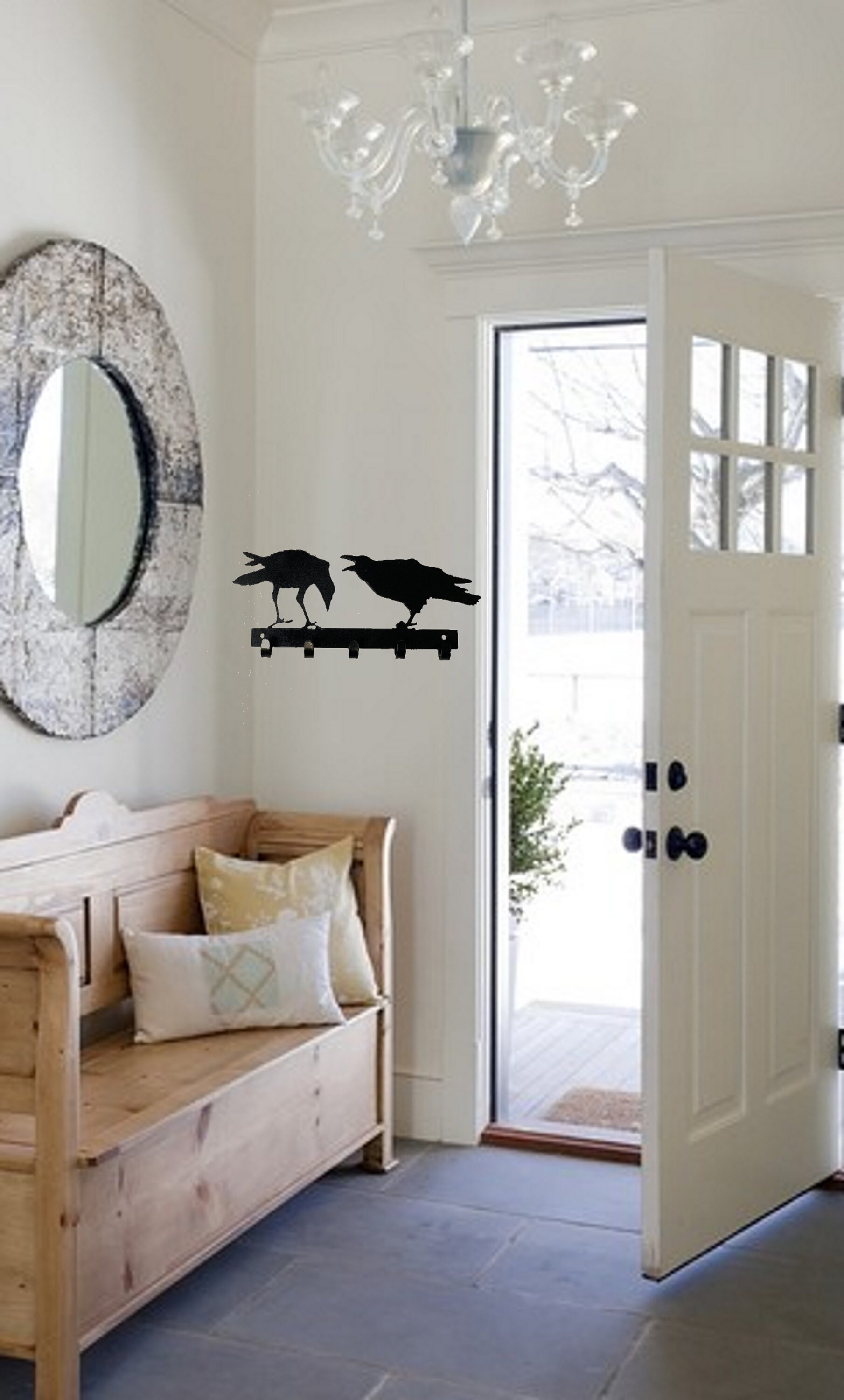 Crow Key Holder Key Hanger Key Rack Metal Key Rack - Etsy