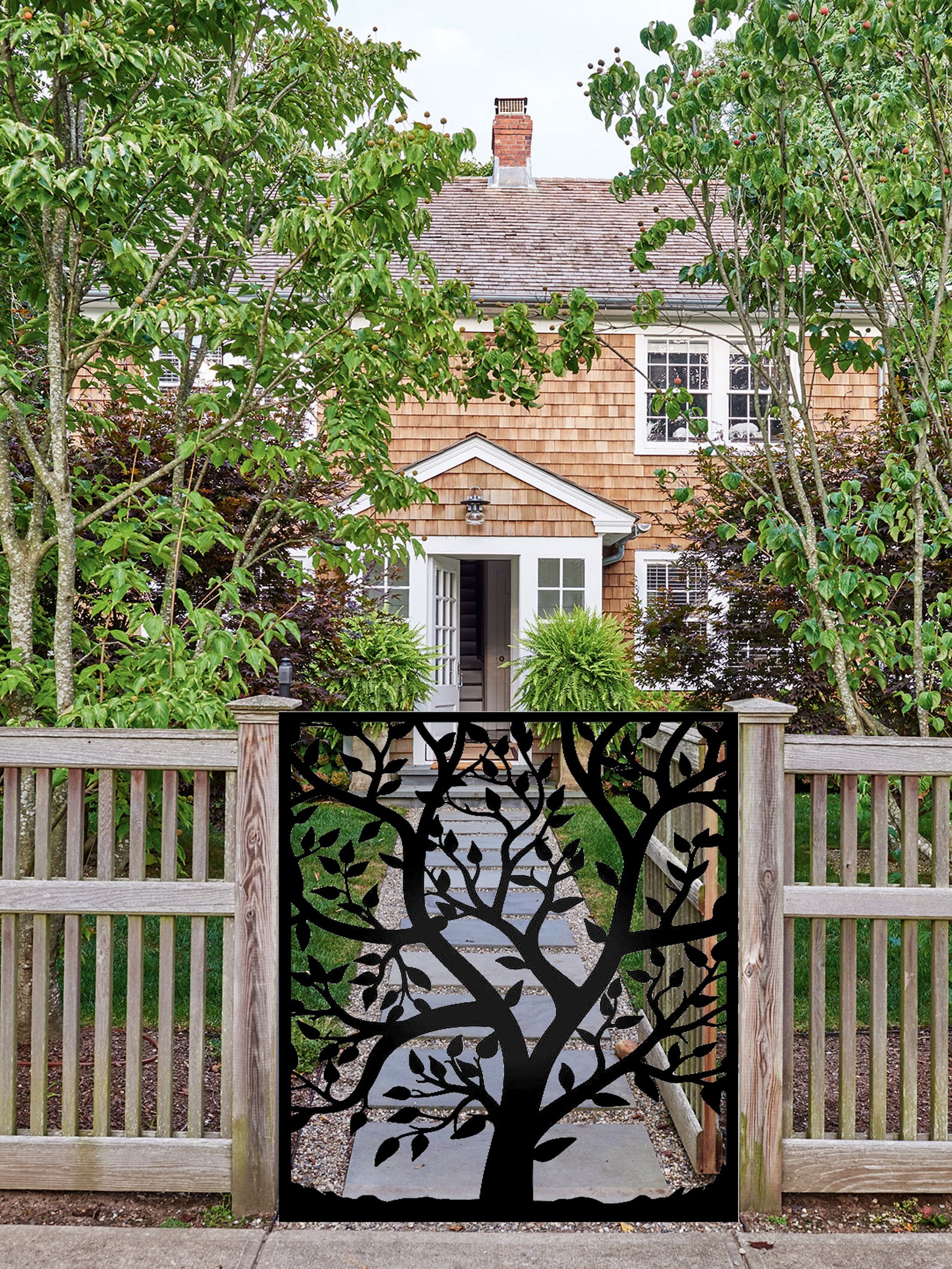 Tree Gate | Decorative Steel Gate | Garden Fence Door Model #MG136 - Etsy
