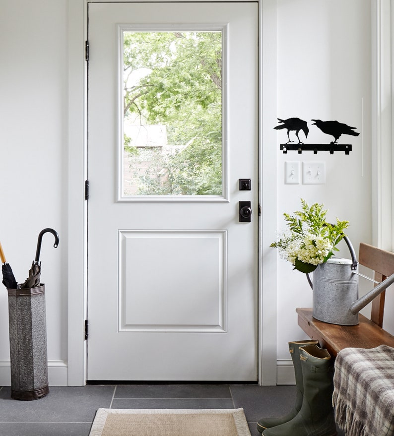 Crow Key Holder Key Hanger Key Rack Metal Key Rack - Etsy