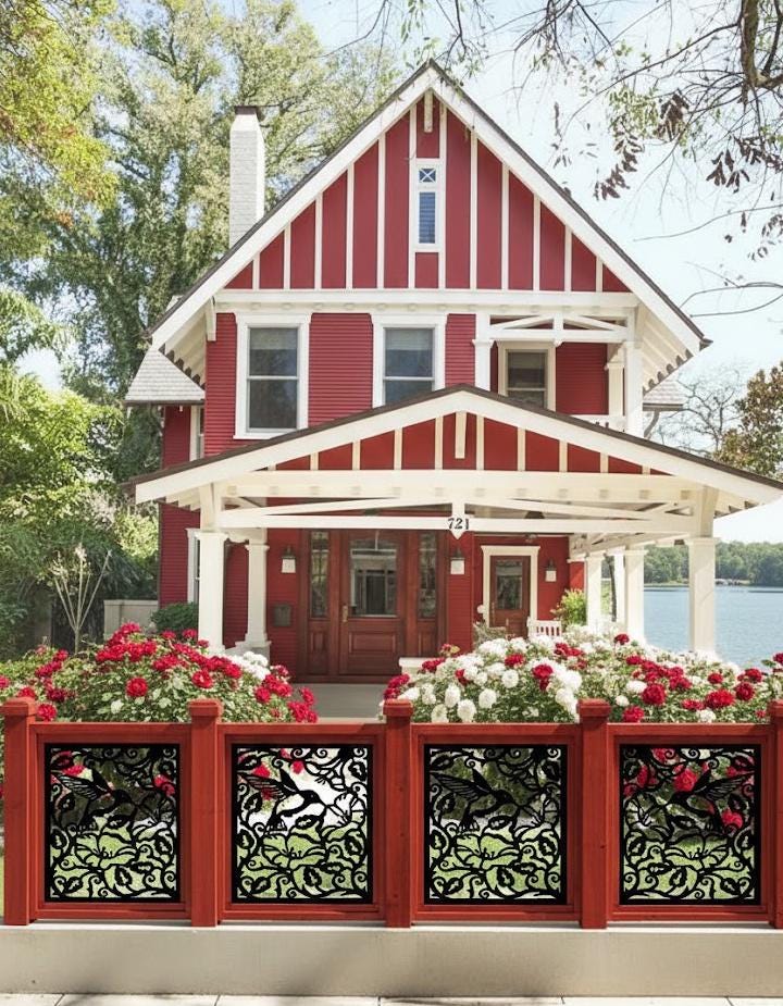 Metal Hummingbird Decorative Panel | Garden Gate Insert | Railing or ...