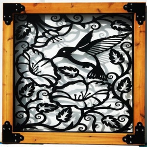 Hummingbird Metal Gate, Made With Wood Frame - Etsy
