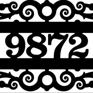 Fancy House Address Plaque House Address Numbers Sign Address Sign ...