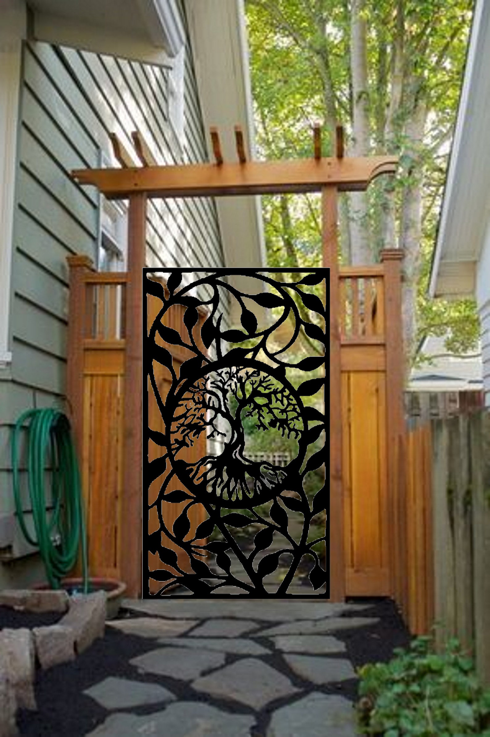 Custom Metal Garden Gate: Tree of Life Design - Etsy