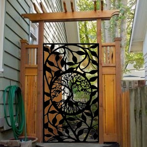 Custom Metal Garden Gate: Tree of Life Design - Etsy