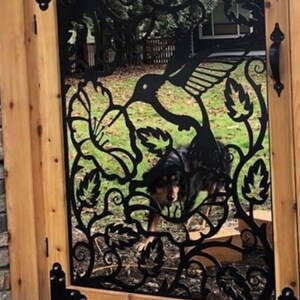 Hummingbird Metal Gate, Made With Wood Frame - Etsy