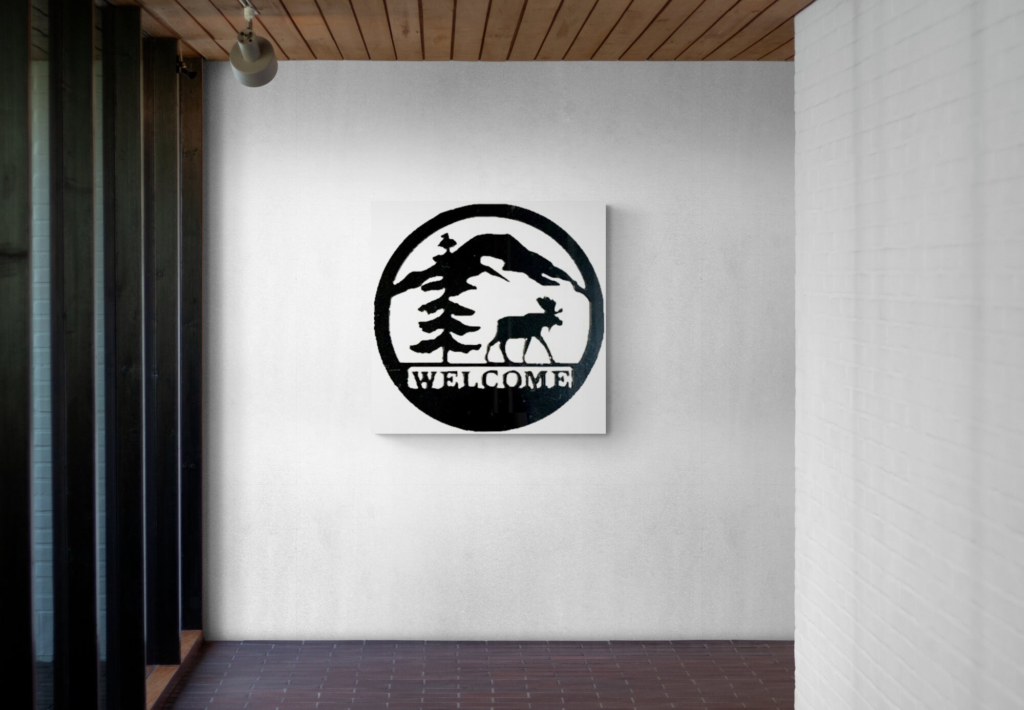 Moose Welcome Sign/ Metal Wall Art Moose/ Moose Wall Art/ | Etsy