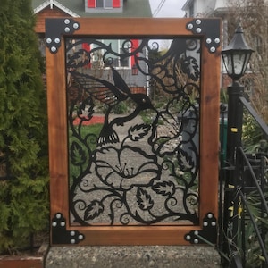 Hummingbird Metal Gate / Entry Gate/ Garden Gate/ Pedestrian Gate - Etsy