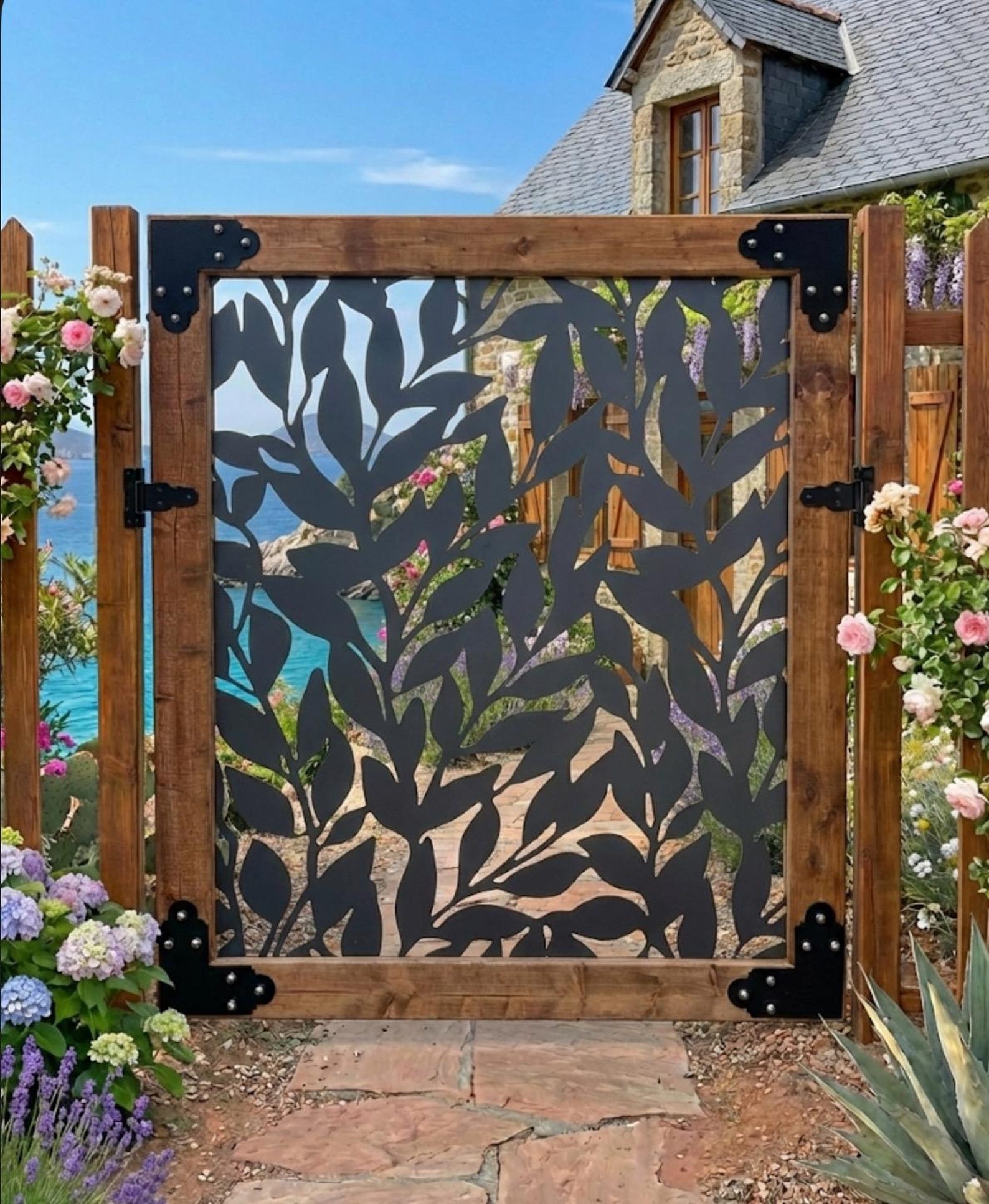 Custom Metal Entry Gate / Artistic Design / Handcrafted & Unique - Etsy