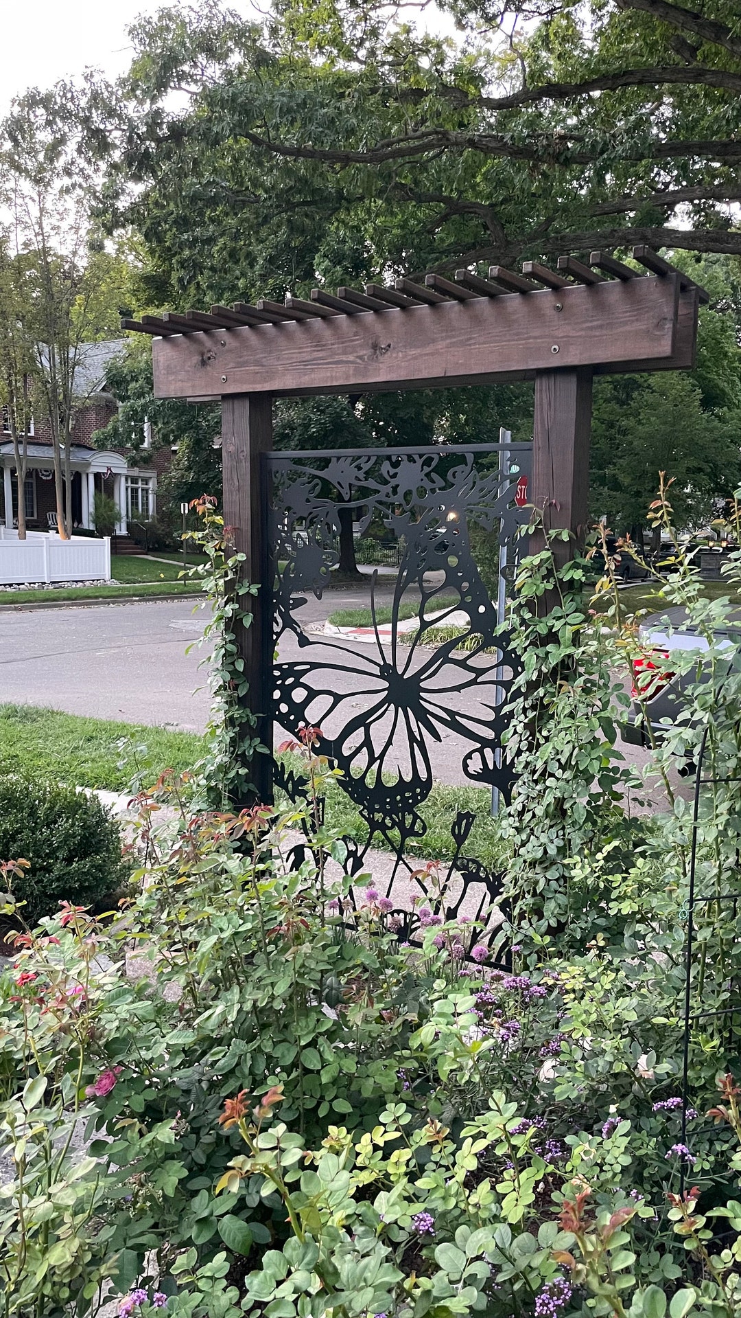 Butterfly Garden Gate: Ornamental Steel Yard Art - Etsy