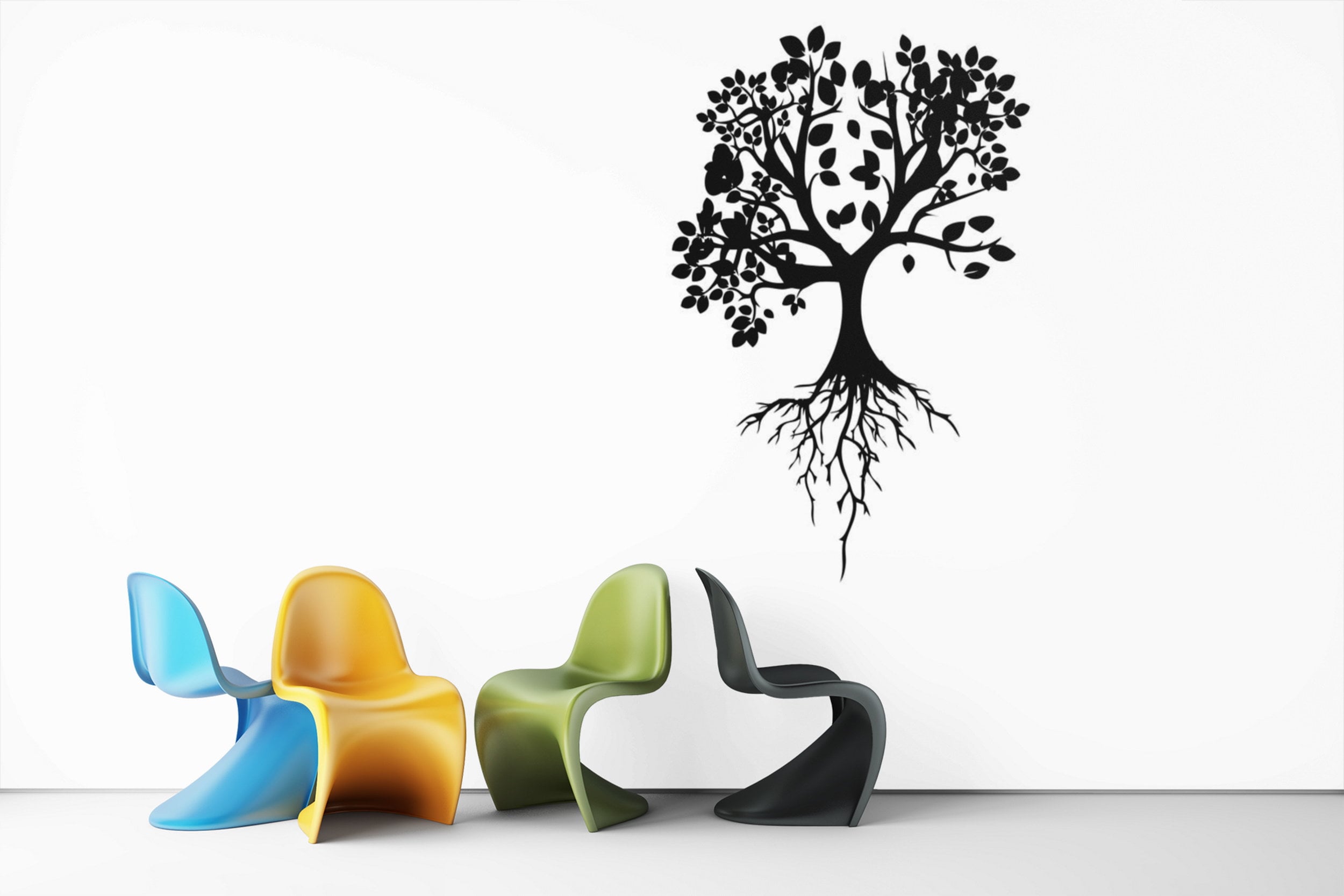 Tree With Roots Metal Wall Art Decorate Your Home Walls - Etsy Australia