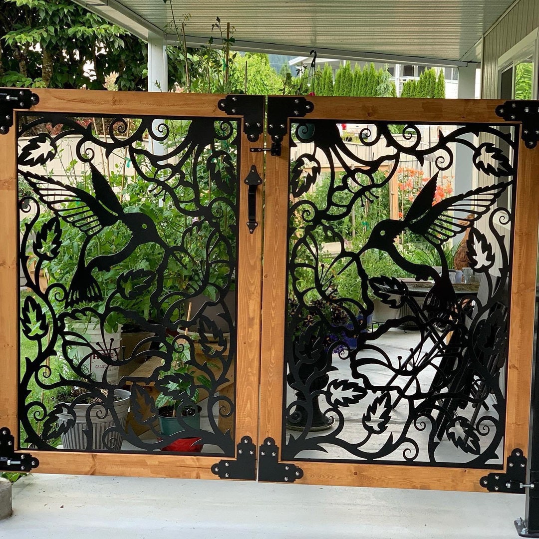 Metal Double Garden Gates & Pedestrian Gates | 48''x48'' I Double Gates ...