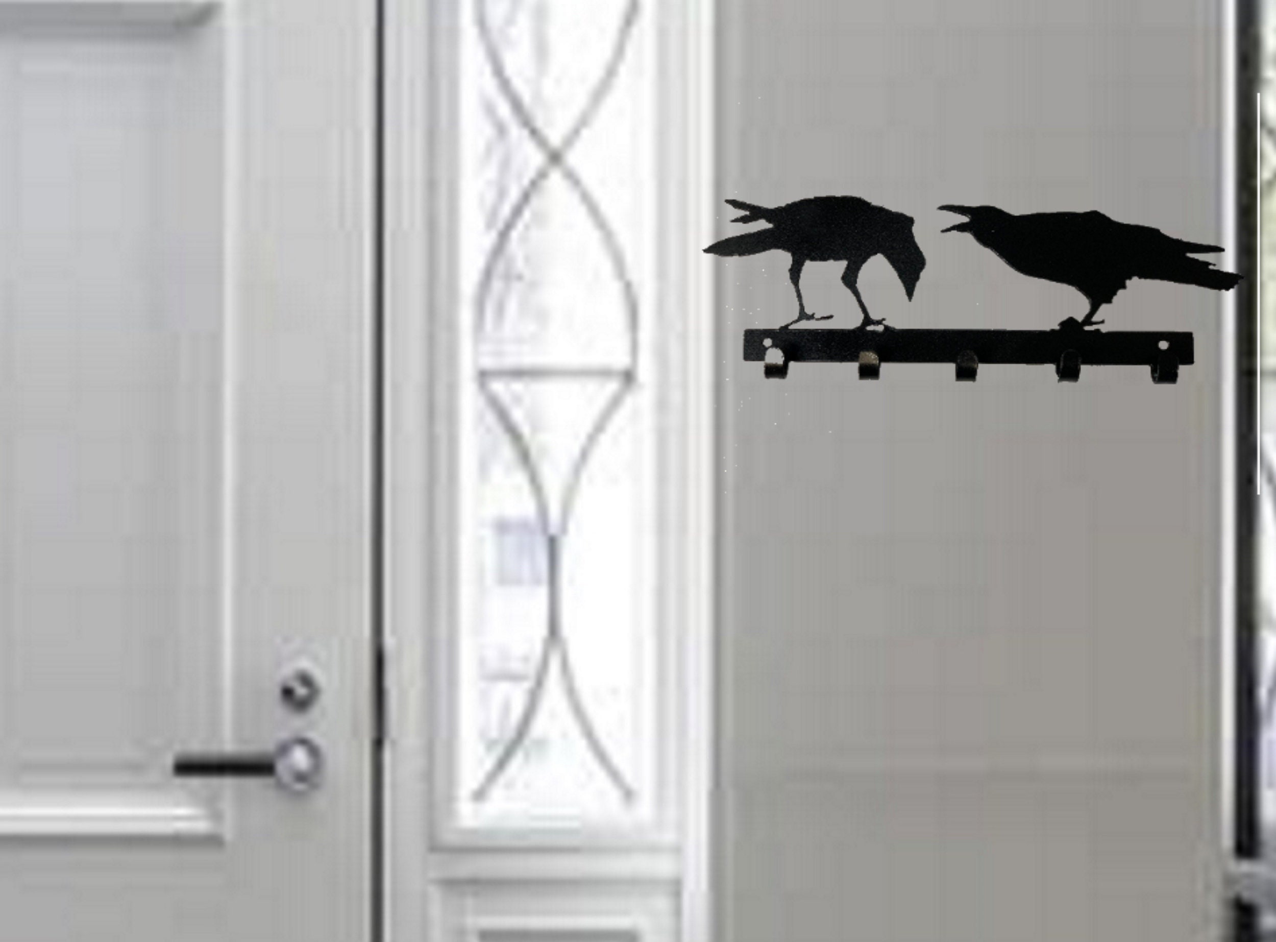 Crow Key Holder Key Hanger Key Rack Metal Key Rack - Etsy
