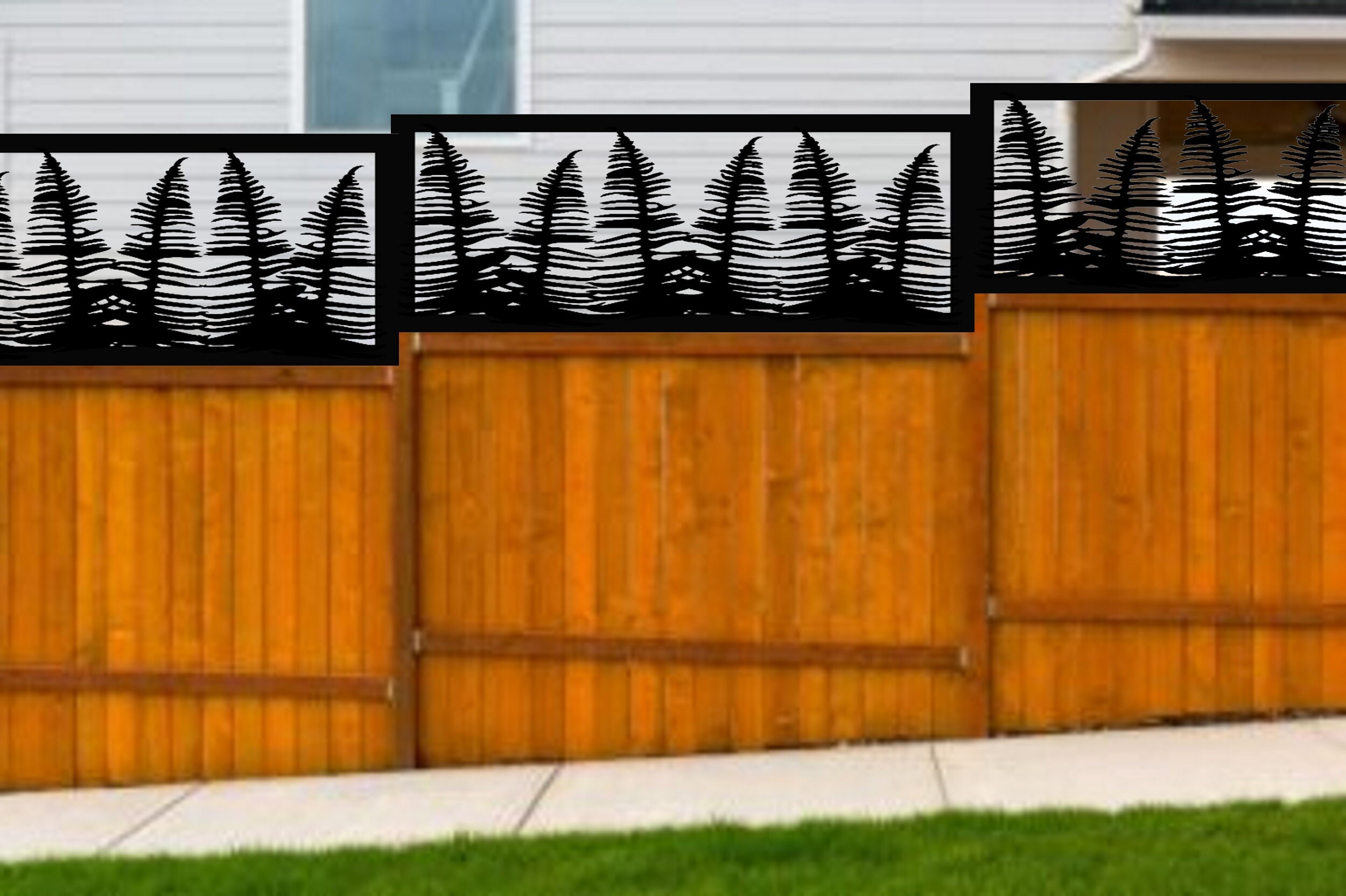 Railing Fence Panel Toppers Fence Railing Tops | Etsy