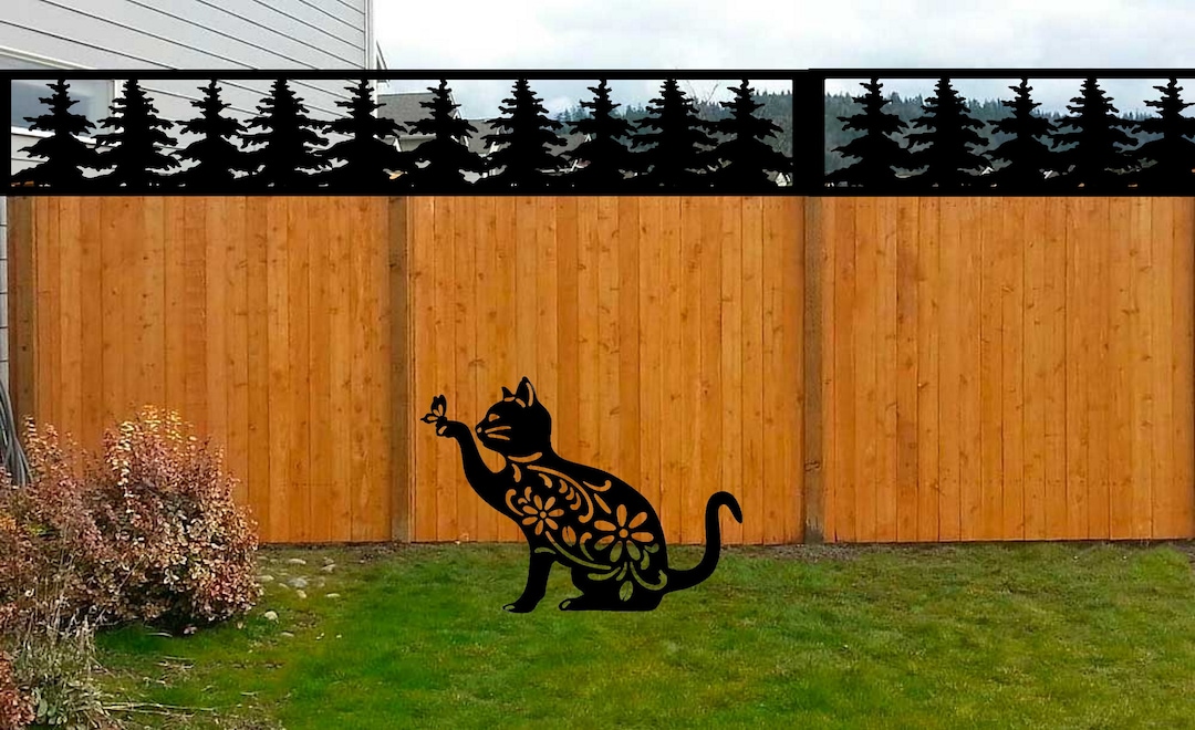 Custom Metal Fence Toppers / Decorative Wrought Iron / Privacy & Garden ...