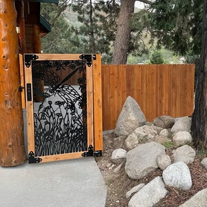 Dragonfly Entry Gate / Garden Metal Gate / Decorative Pedestrian Gate ...