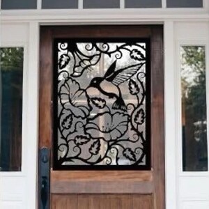 Hummingbird Metal Panel | Garden Metal Screen | Yard Screen |garden ...
