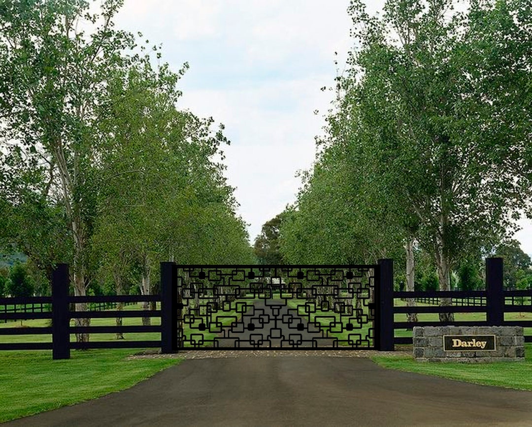 Custom Metal Garden Gate | Decorative Outdoor Entry | Handcrafted Steel ...