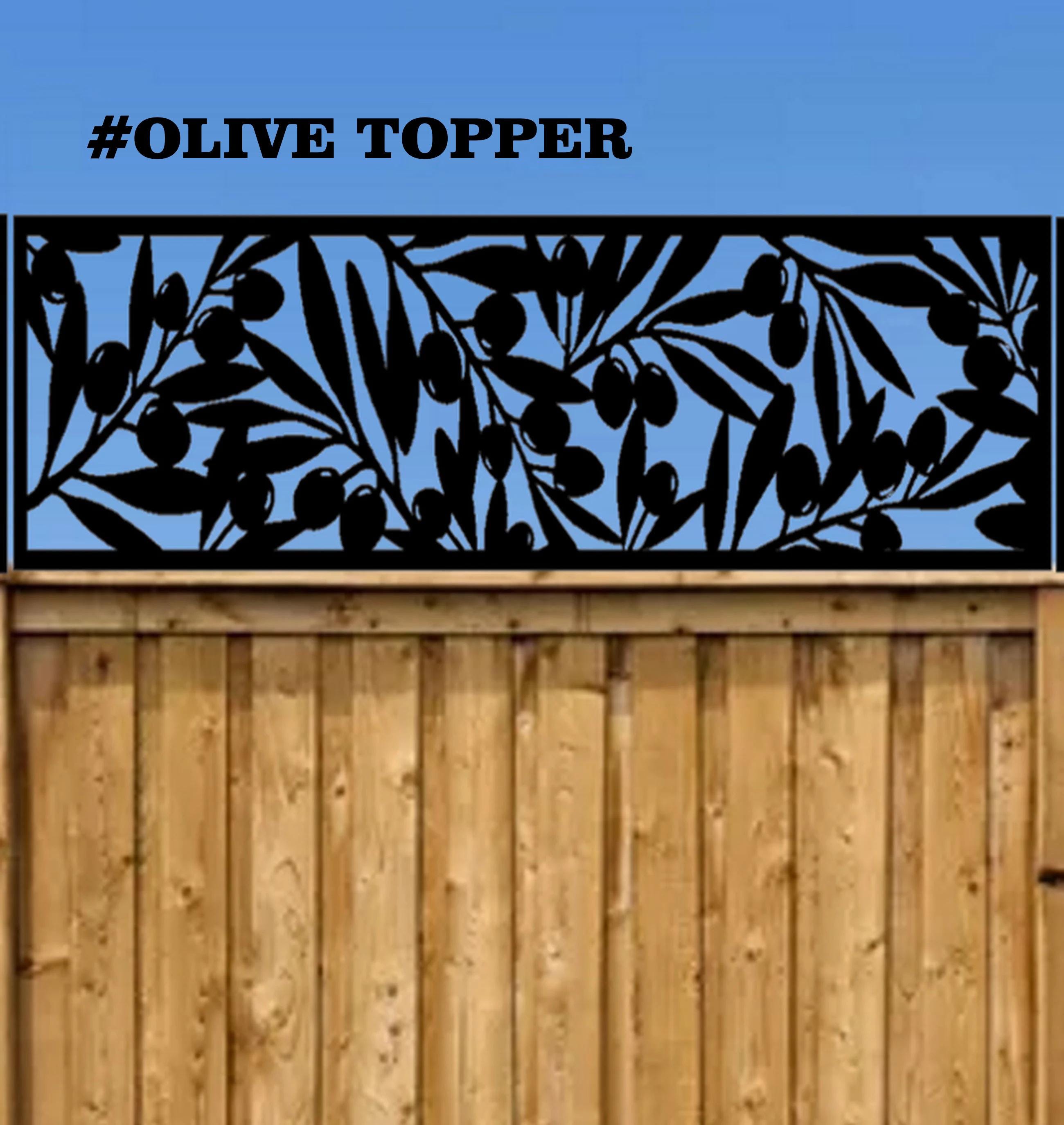 Custom Metal Fence Topper | Decorative Privacy Fence Accent - Etsy