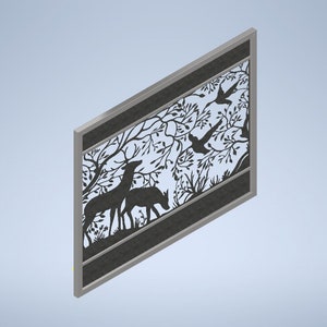 Deer Scene Metal Driveway Gate: Custom Entry Gates - Etsy