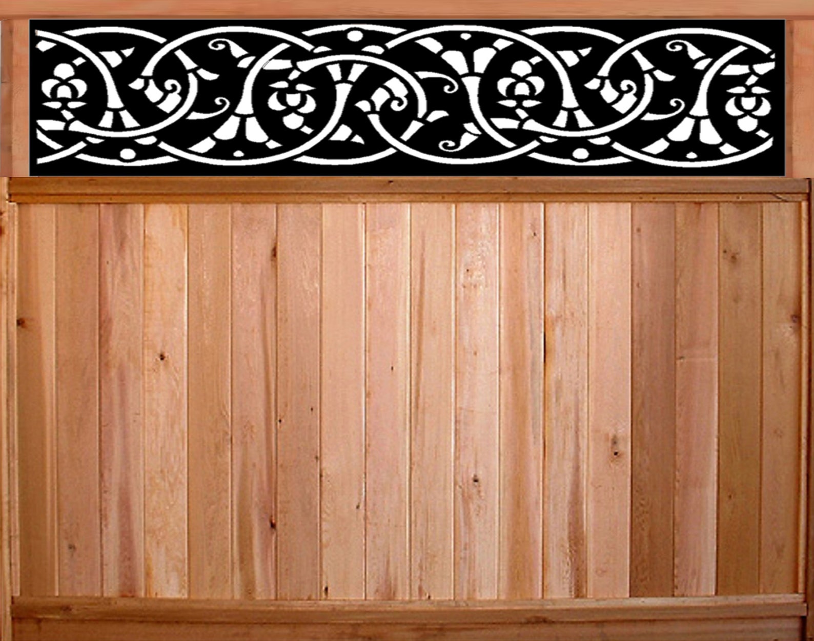 Custom Metal Fence Topper | Decorative Outdoor Privacy & Security Panel ...