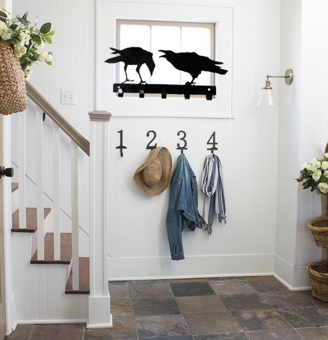 Crow Key Holder Key Hanger Key Rack Metal Key Rack - Etsy