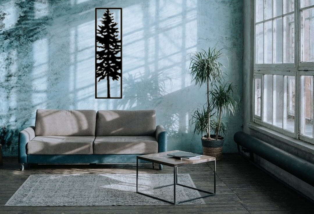 Sitka Trees Metal Wall Art, Nature Wall Decor, Metal Wall Decor, Metal ...