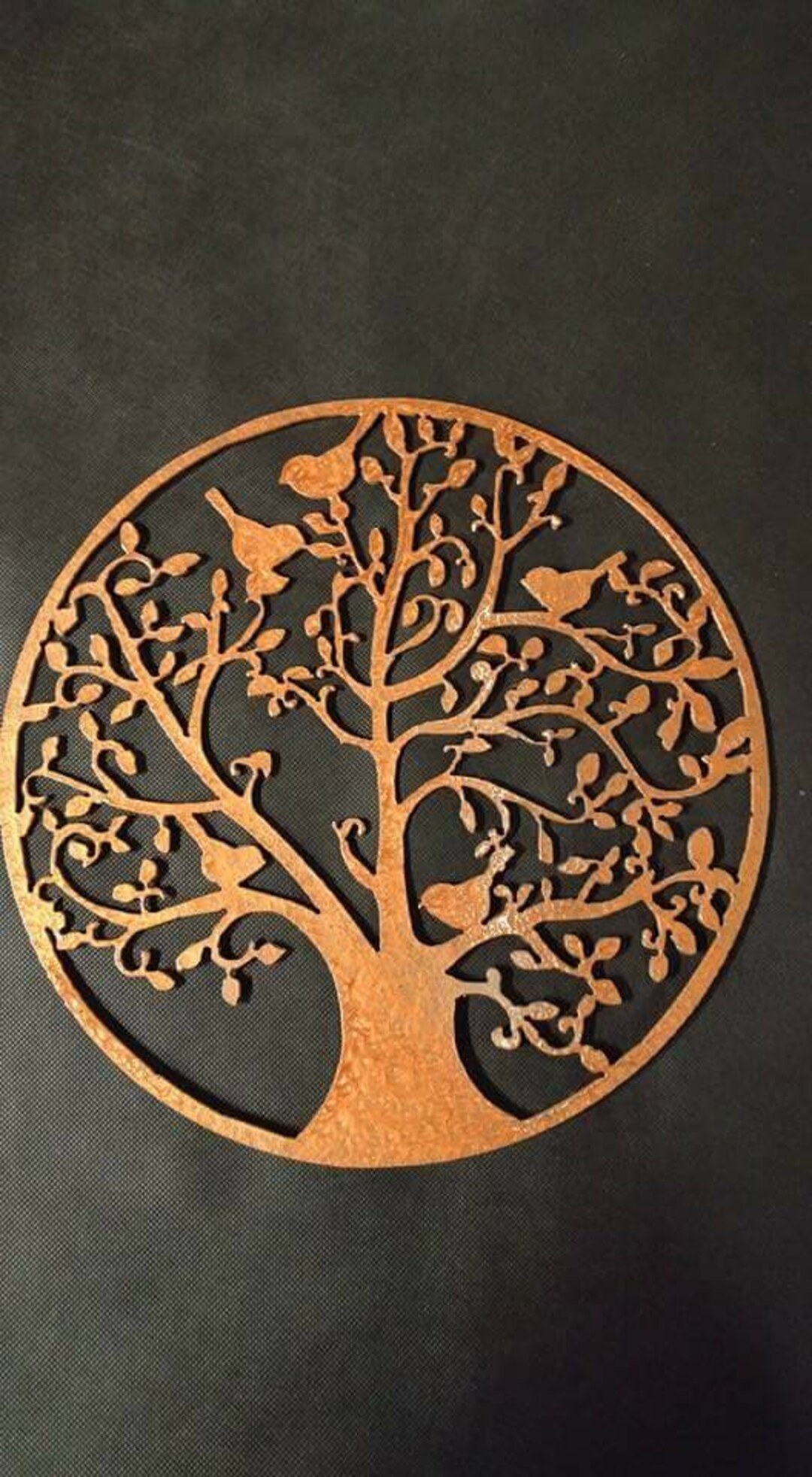 Metal Wall. Tree of Life. Made From GA 14 Steel Painted With Gold Color ...