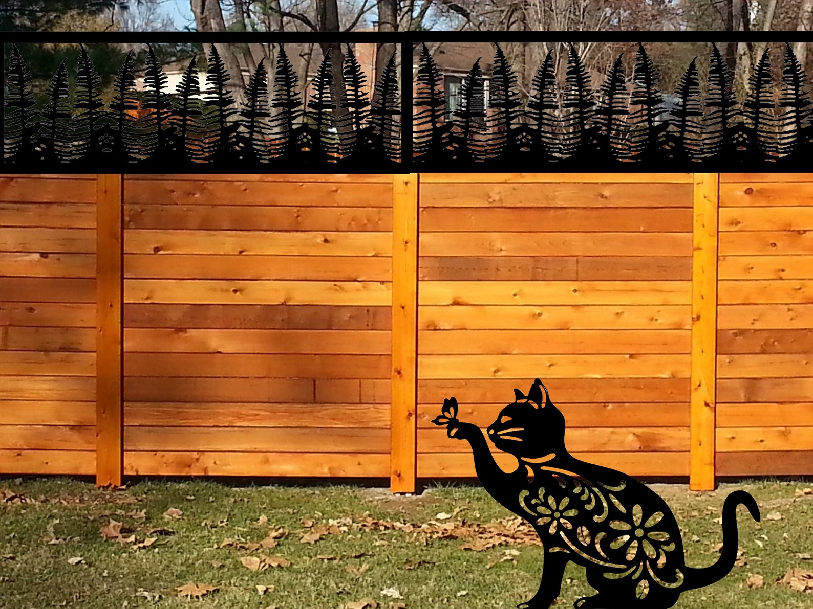 Fence Topper Metal Fence Topper for Privacy - Etsy