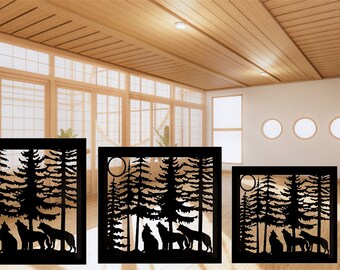 Wolf Metal Gate - Etsy