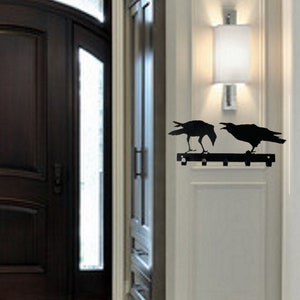 Crow Key Holder | Key Hanger | Key Rack | Metal Key Rack | Crow 10”x5 ...