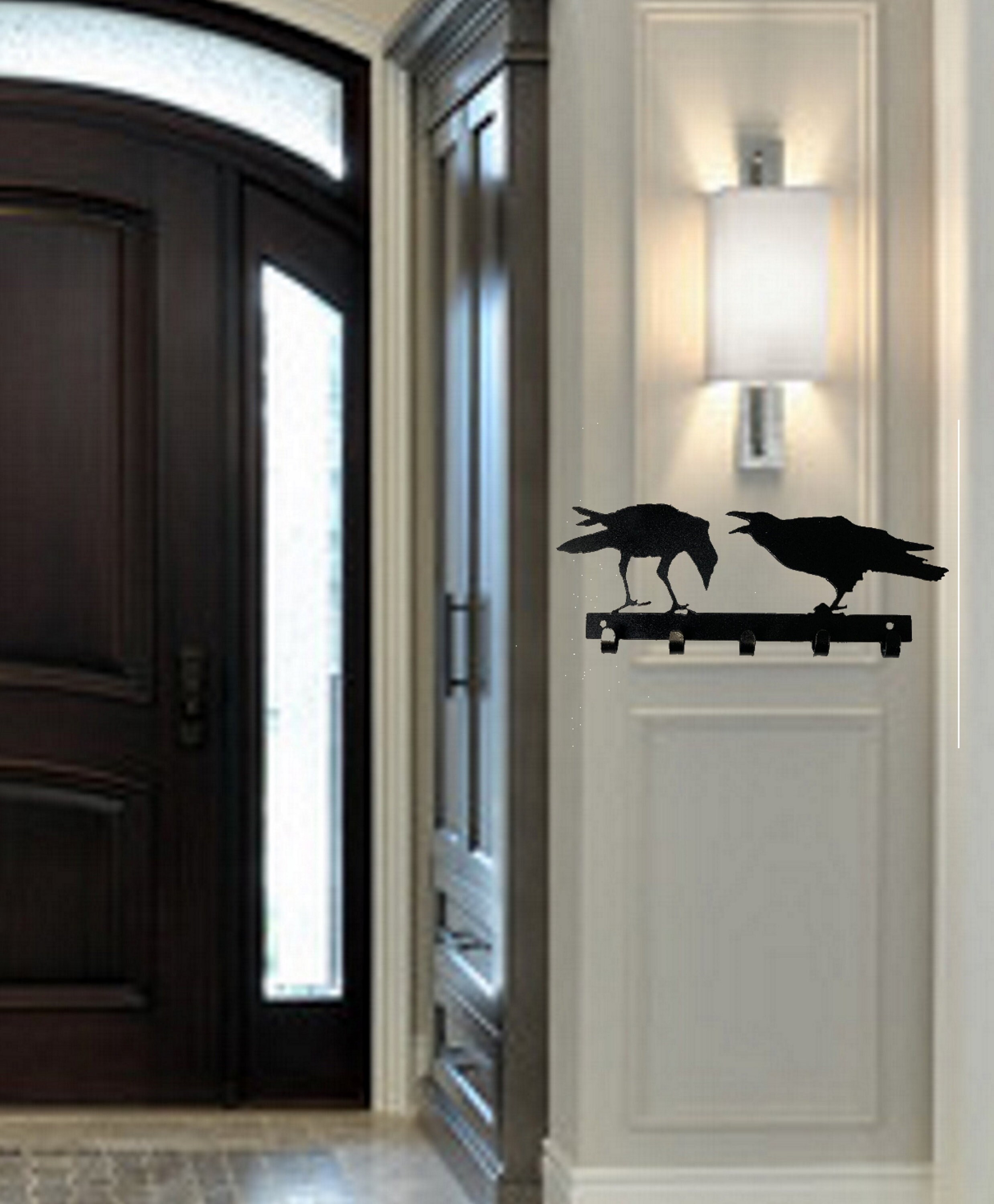 Crow Key Holder Key Hanger Key Rack Metal Key Rack - Etsy