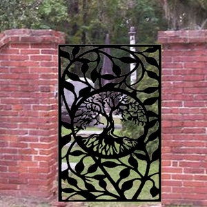 Custom Metal Garden Gate: Tree of Life Design - Etsy