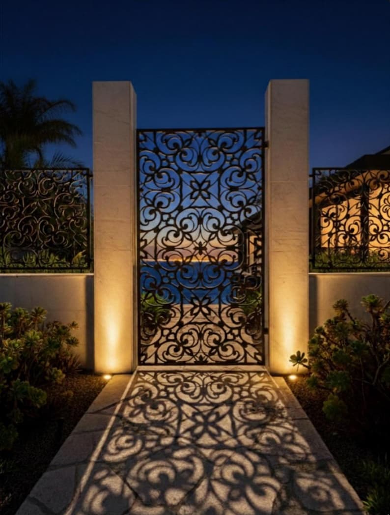 Custom Metal Garden Gate | Steel Laser & CNC Plasma Decorative Outdoor ...