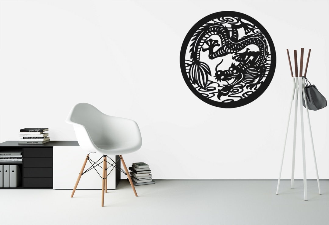 Buy Metal Dragon Wall Art Round Dragon Design Dragon Wall - Etsy