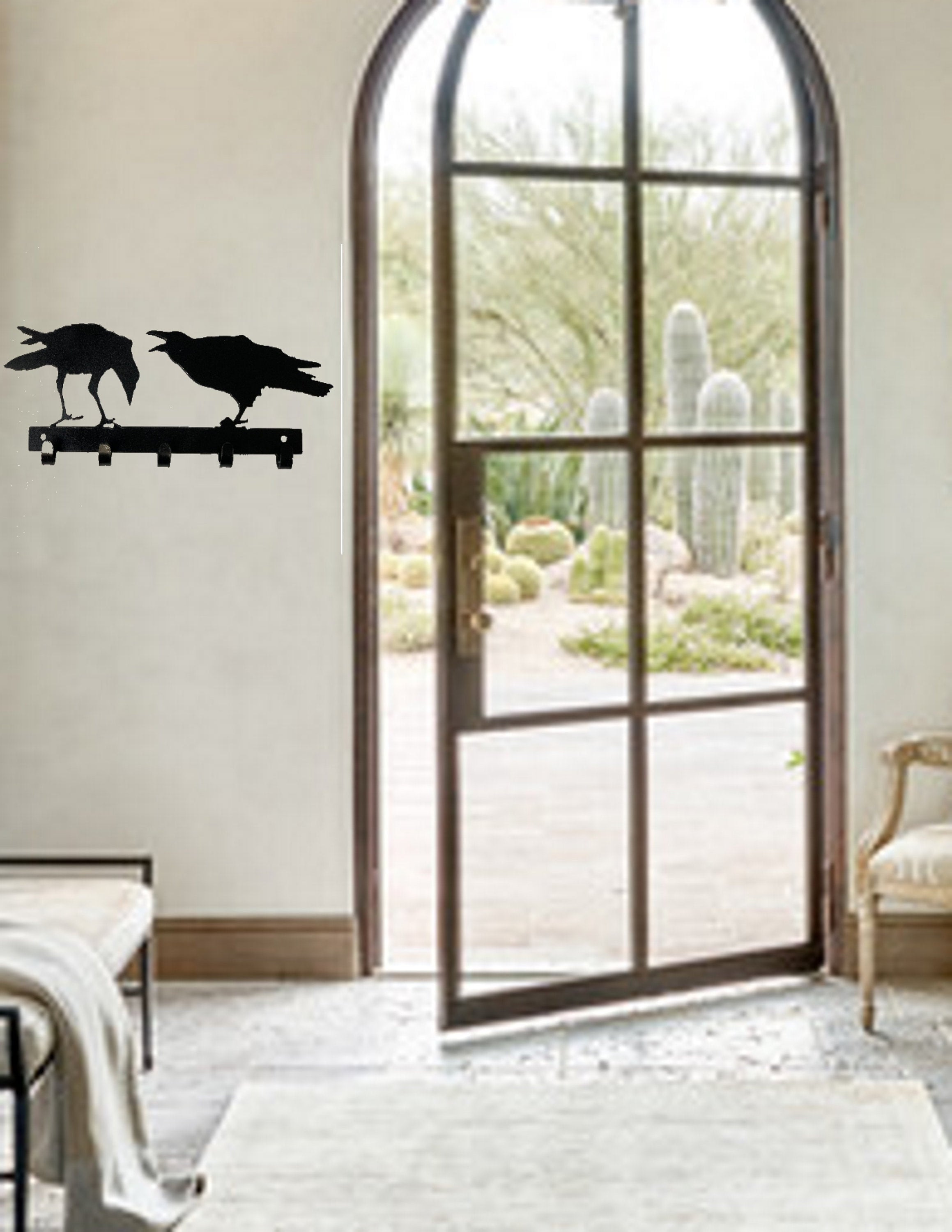 Crow Key Holder Key Hanger Key Rack Metal Key Rack - Etsy