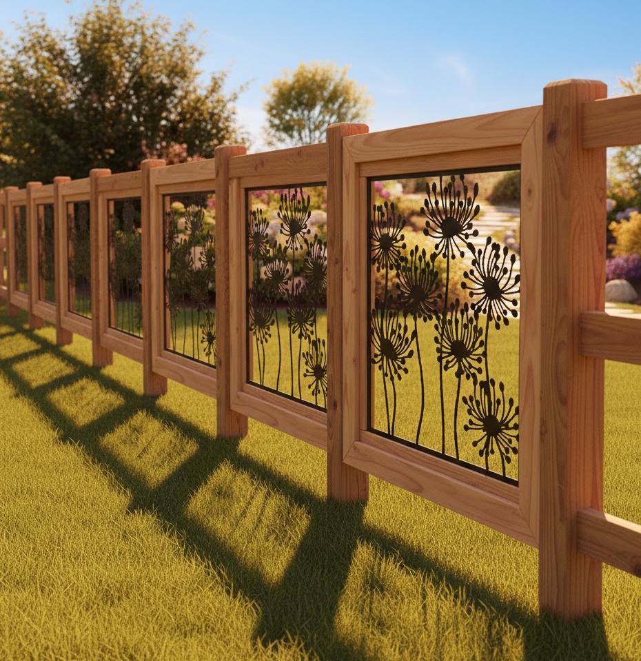 Floral Metal Privacy Screen: Decorative Garden Panel Art - Etsy